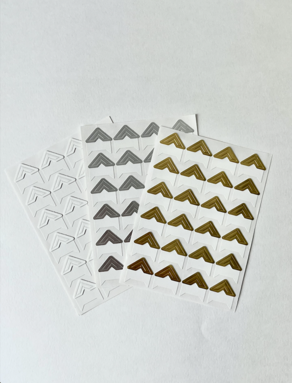 Photo corner stickers - Bowerbird Bride